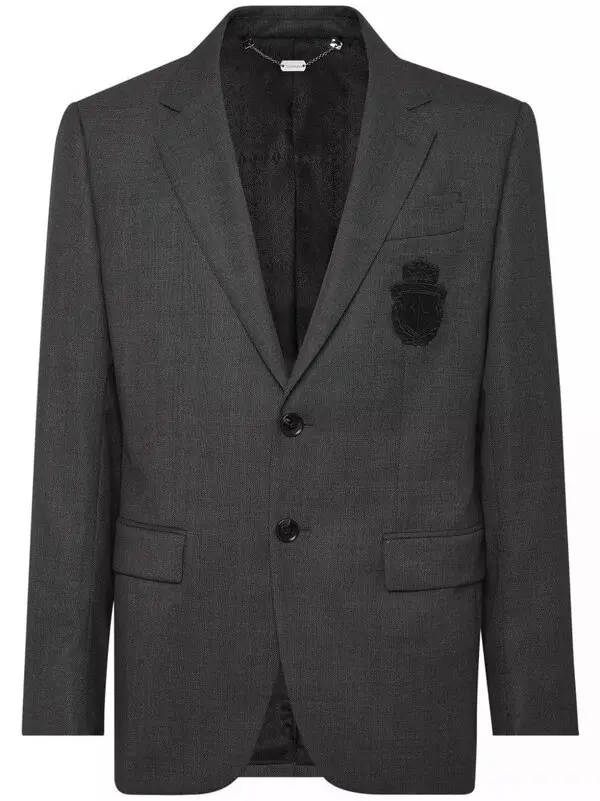 BILLIONAIRE Single-breasted Blazer - Black