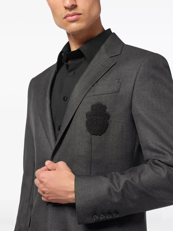 BILLIONAIRE Single-breasted Blazer - Black