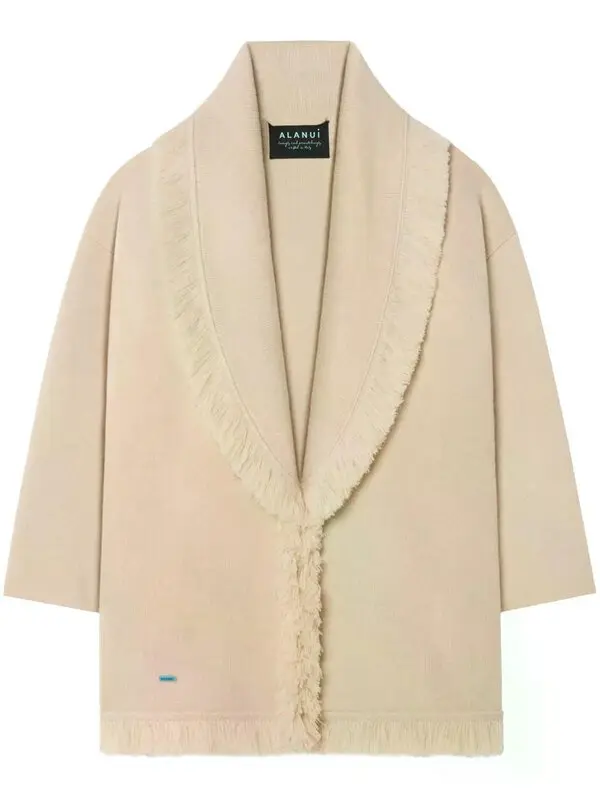 Alanui Finest Single-breasted Coat - Neutrals