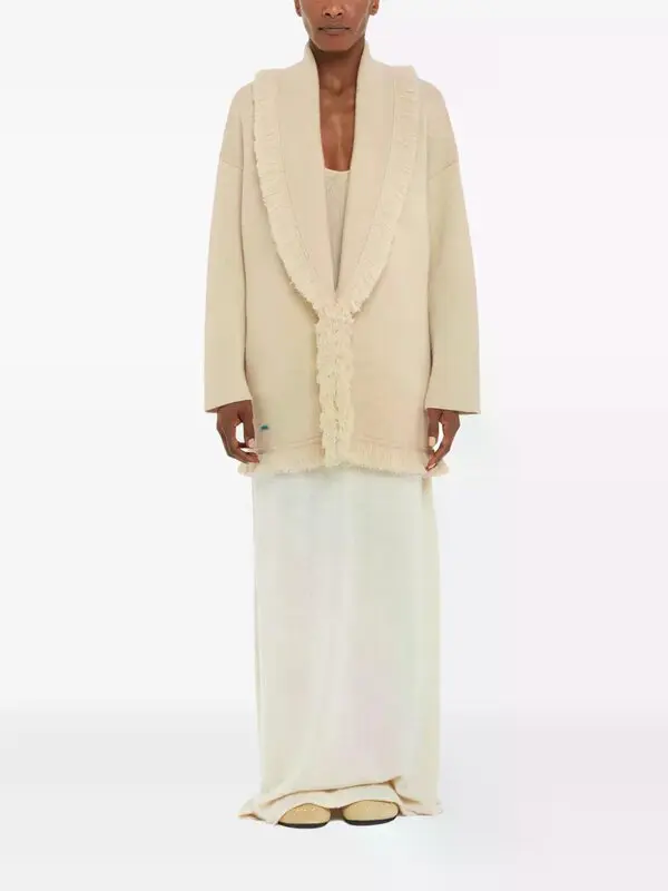 Alanui Finest Single-breasted Coat - Neutrals