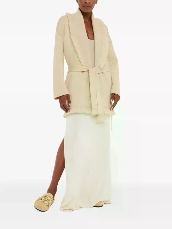 Alanui Finest Single-breasted Coat - Neutrals