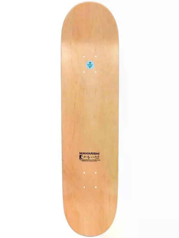 MAHARISHI Logo-print Skateboard - Brown