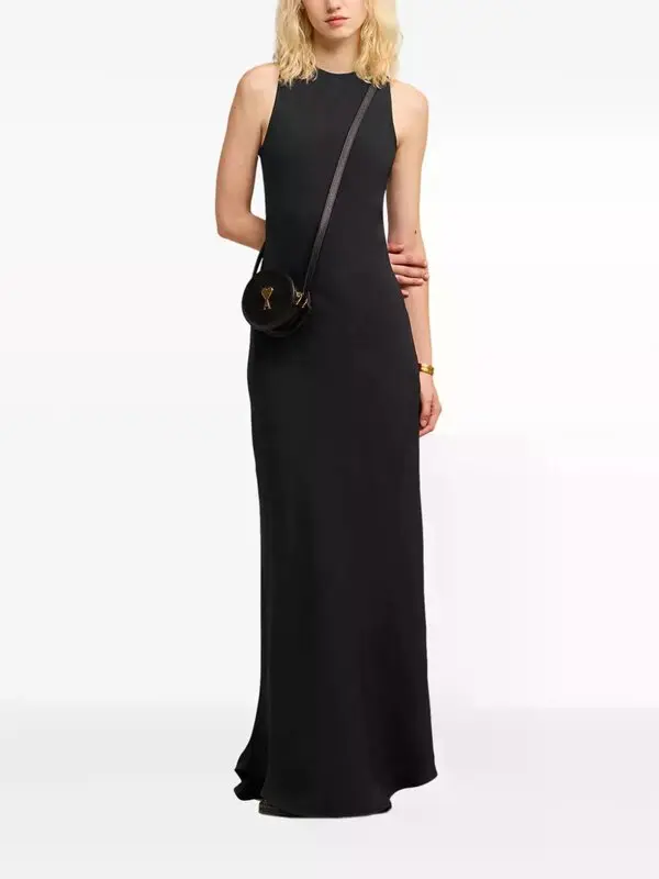 AMI Paris Bias-cut Maxi Dress - Black