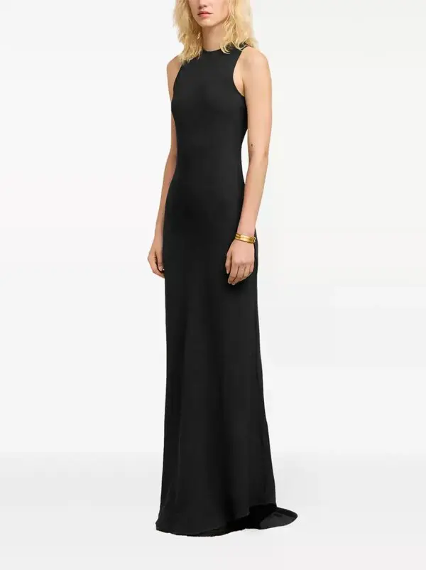 AMI Paris Bias-cut Maxi Dress - Black