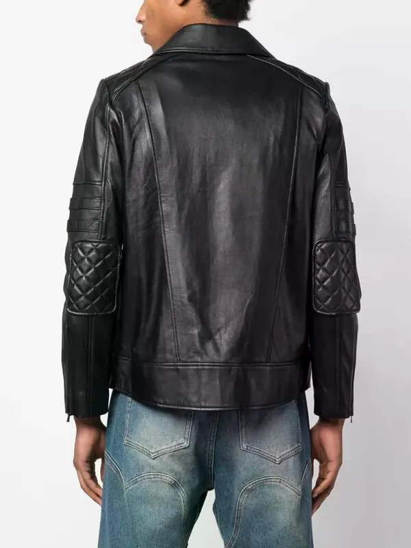 MANOKHI Off-centre Zip-fastening Leather Jacket