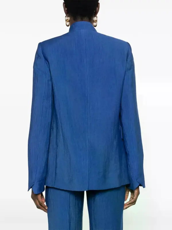 Zadig&Voltaire Open-front Twill Blazer - Blue