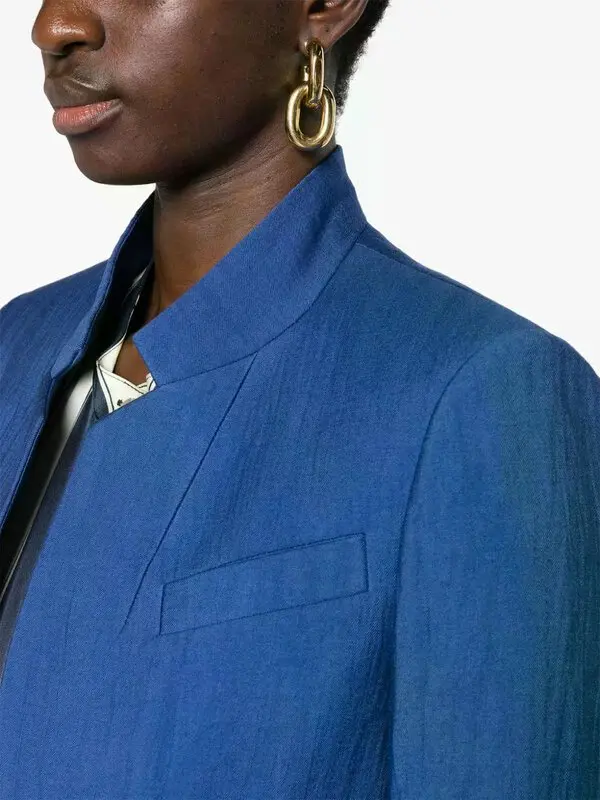 Zadig&Voltaire Open-front Twill Blazer - Blue