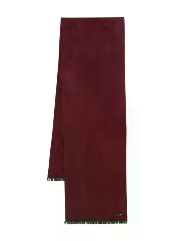 REMUS UOMO Logo-patch Scarf - Red