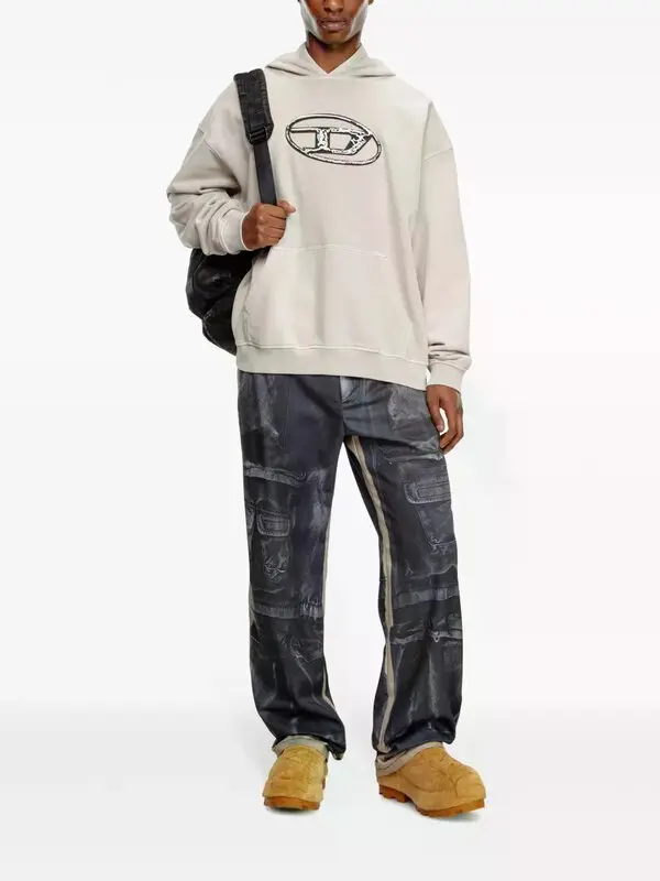 DIESEL® S-boxt Logo-print Cotton Hoodie