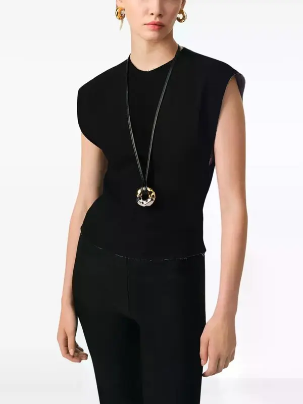 AMI Paris Sleeveless Top - Black