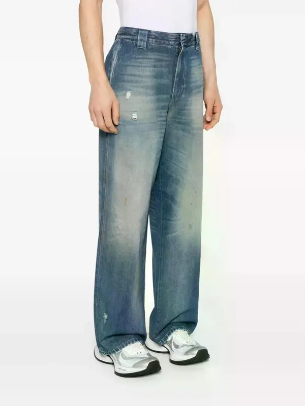 GOLDEN GOOSE Distressed Straight-leg Jeans