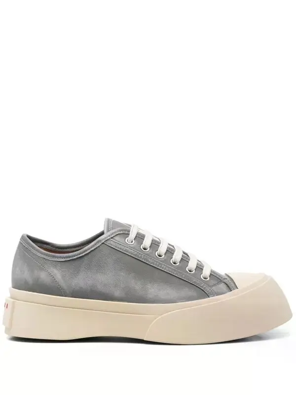 Marni Pablo Leather Sneakers - Grey