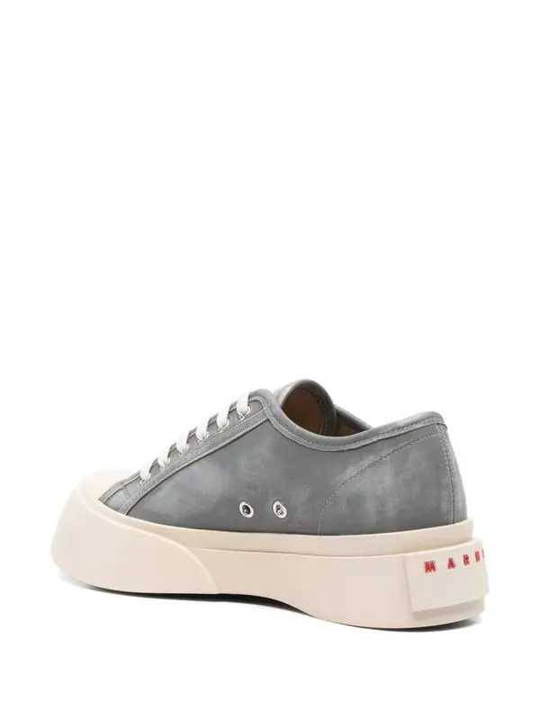 Marni Pablo Leather Sneakers - Grey