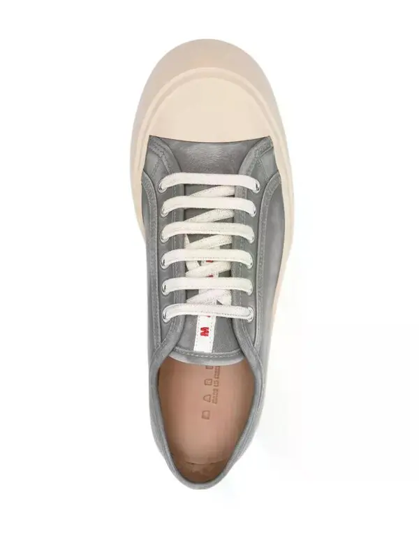 Marni Pablo Leather Sneakers - Grey