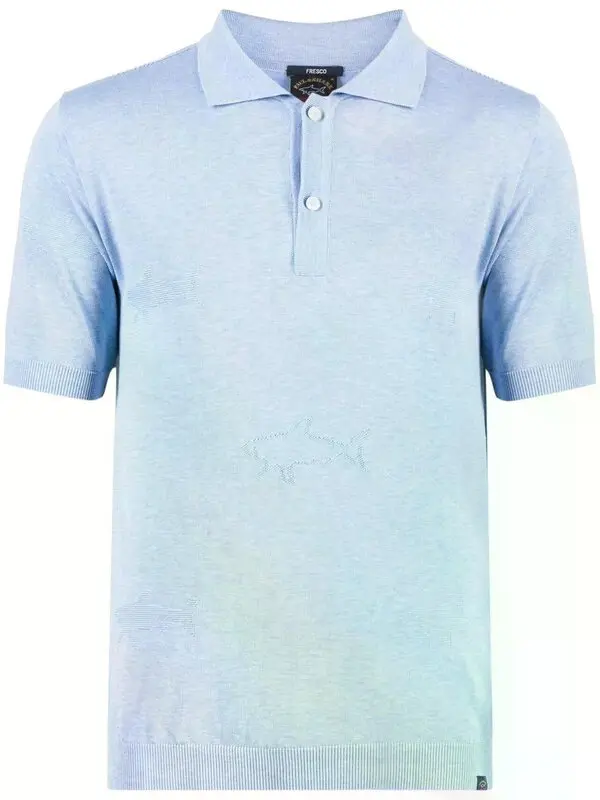 Paul & Shark Shark-pattern Polo Shirt