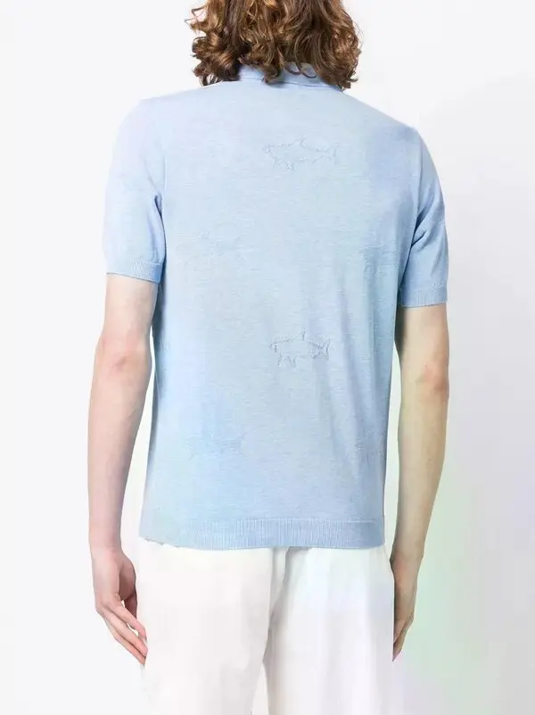 Paul & Shark Shark-pattern Polo Shirt
