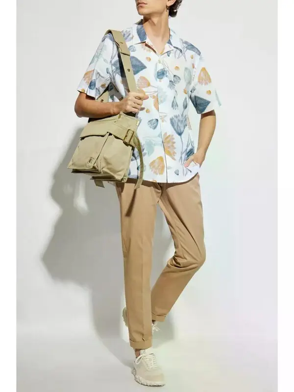 Paul Smith Slim Chinos With Button And Zip Fastening - Neutrals