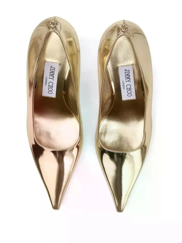 JIMMY CHOO Ixia 80 Pumps - Gold