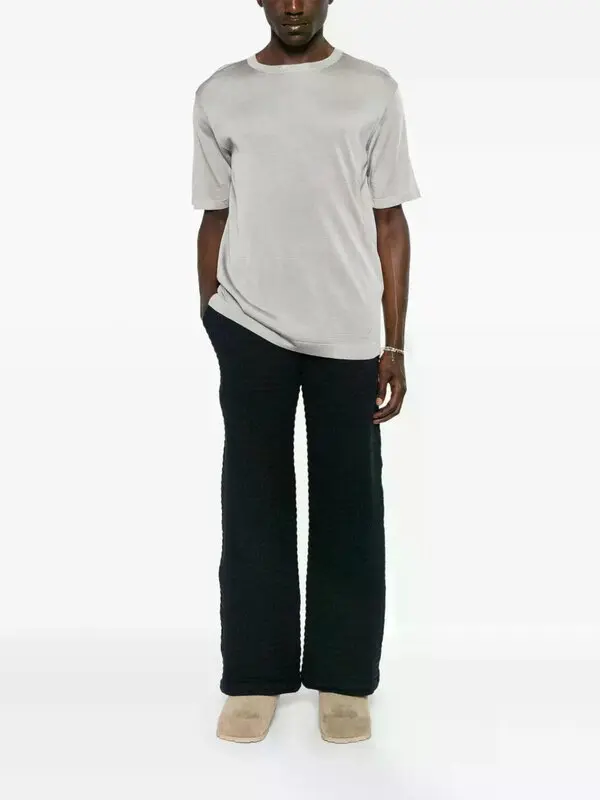 ISA BOULDER Cotton Textured Trousers