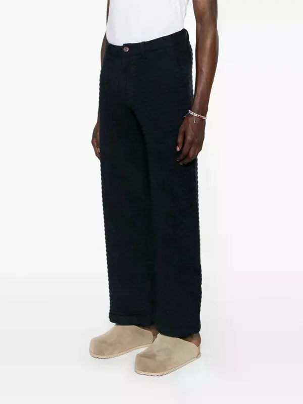 ISA BOULDER Cotton Textured Trousers