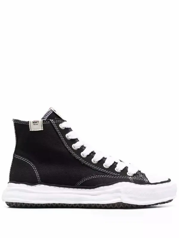 Mihara Yasuhiro Peterson High Top Sneakers - Black