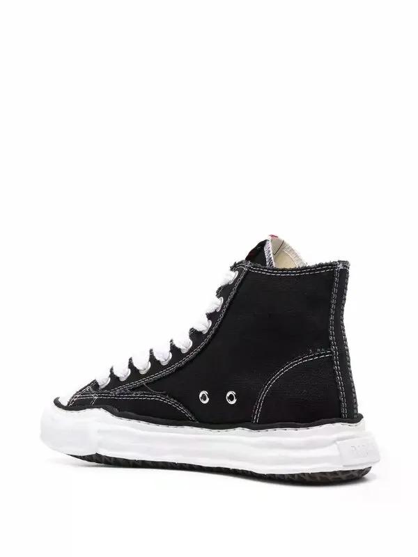 Mihara Yasuhiro Peterson High Top Sneakers - Black