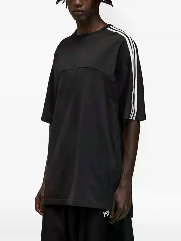 Y3 X Striped Cotton T-shirt