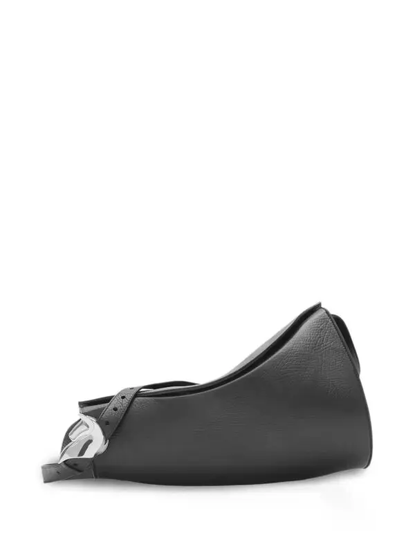 Burberry Leather Shoulder Bag With Equestrian Knight Motif