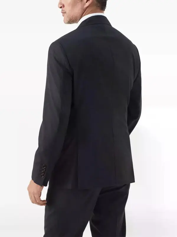 Brunello Cucinelli Houndstooth Virgin-wool Blazer - Grey