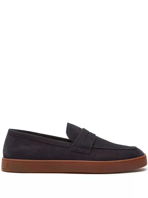 SCAROSSO Carlos Suede Loafers - Blue