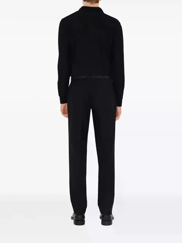 Burberry Long-sleeve Cotton Polo Shirt