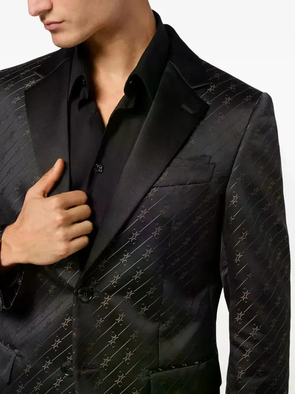 BILLIONAIRE Jacquard Long-sleeve Blazer