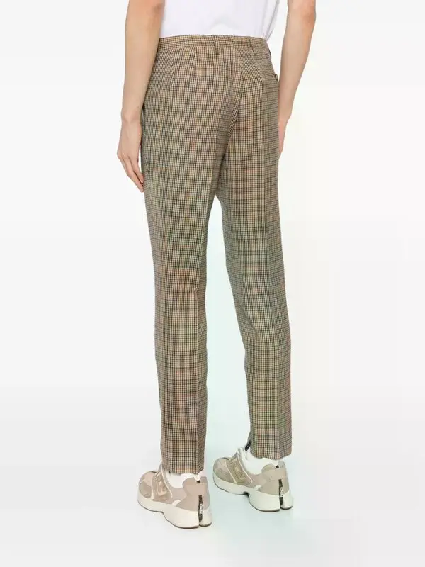 LANVIN Checked Tapered Trousers