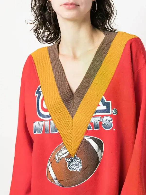 Colville Graphic-print V-neck Sweatshirt