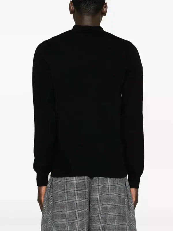 Play Comme Des Garcon Heart-patch Wool Cardigan