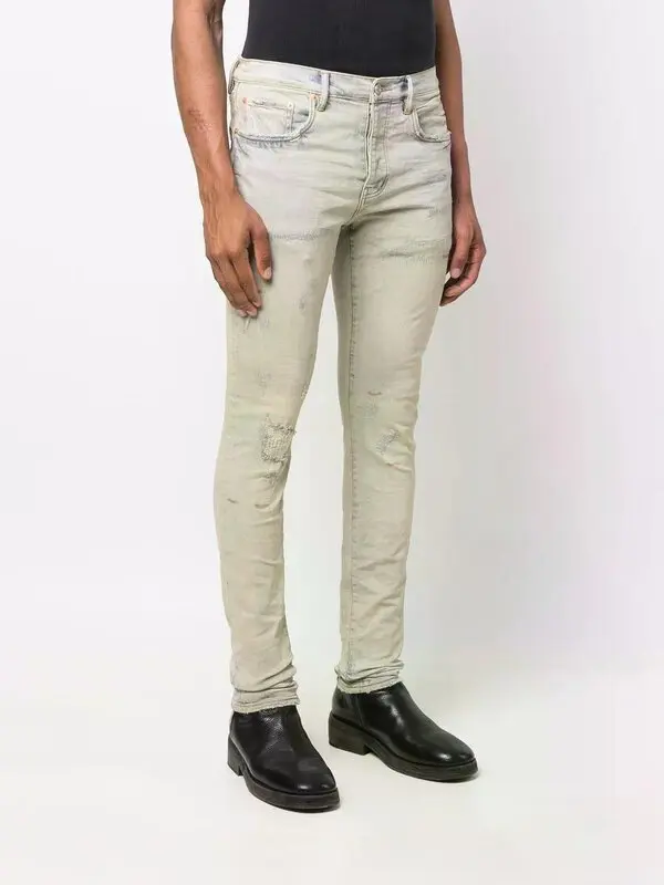 PURPLE BRAND Distressed Skinny Fit Jeans