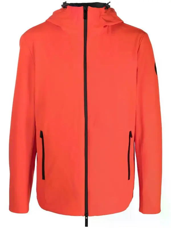 Woolrich Logo-patch Hooded Lightweight Jacket - Orange