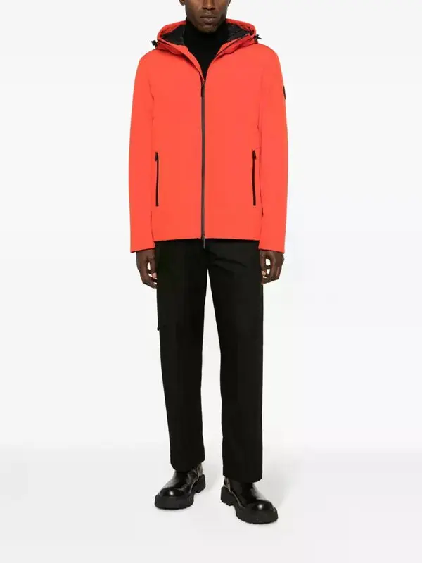 Woolrich Logo-patch Hooded Lightweight Jacket - Orange
