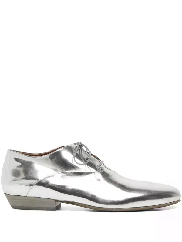 Marsèll Miniblocco Metallic-leather Oxford Shoes