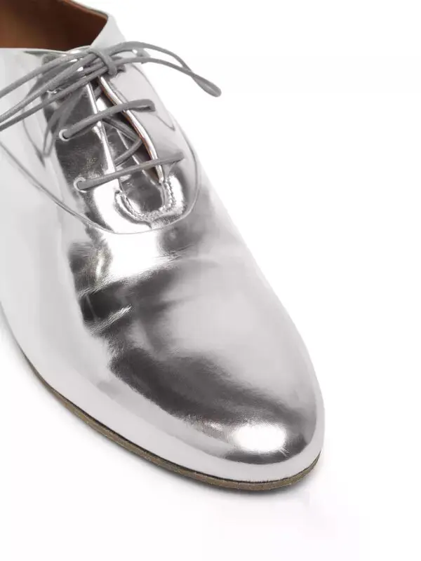 Marsèll Miniblocco Metallic-leather Oxford Shoes