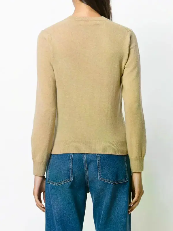 Play Comme Des Garcon V-neck Jumper - Neutrals