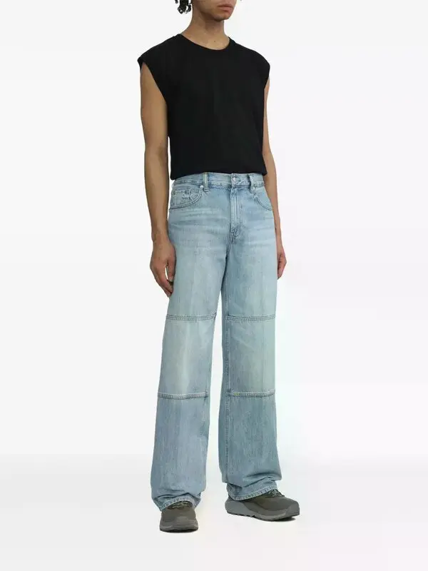 Helmut Lang Mid-rise Wide-leg Jeans - Blue