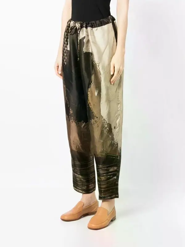 Masnada Graphic-print Trousers