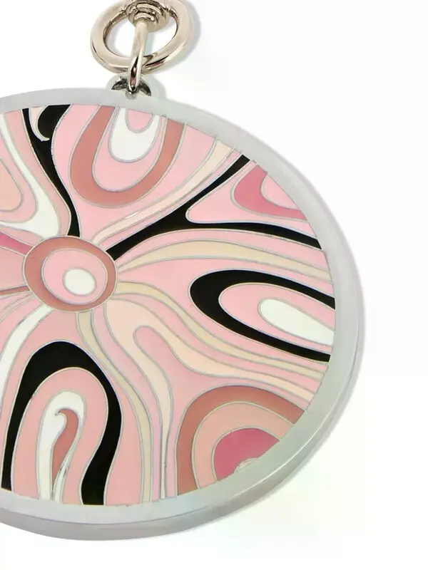 Emilio Pucci Marmo-print Mirror Charm