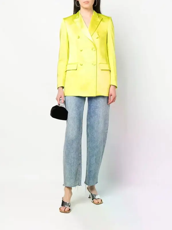 Philipp Plein Double-breasted Satin Blazer