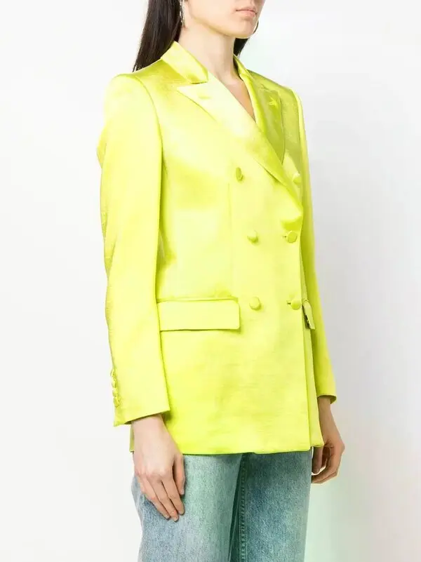 Philipp Plein Double-breasted Satin Blazer