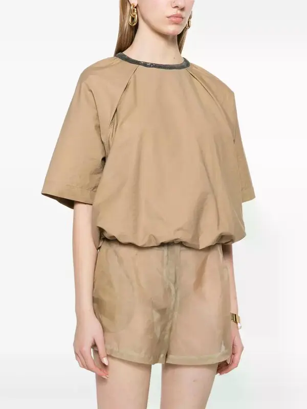 Brunello Cucinelli Monili Chain-detail Blouse