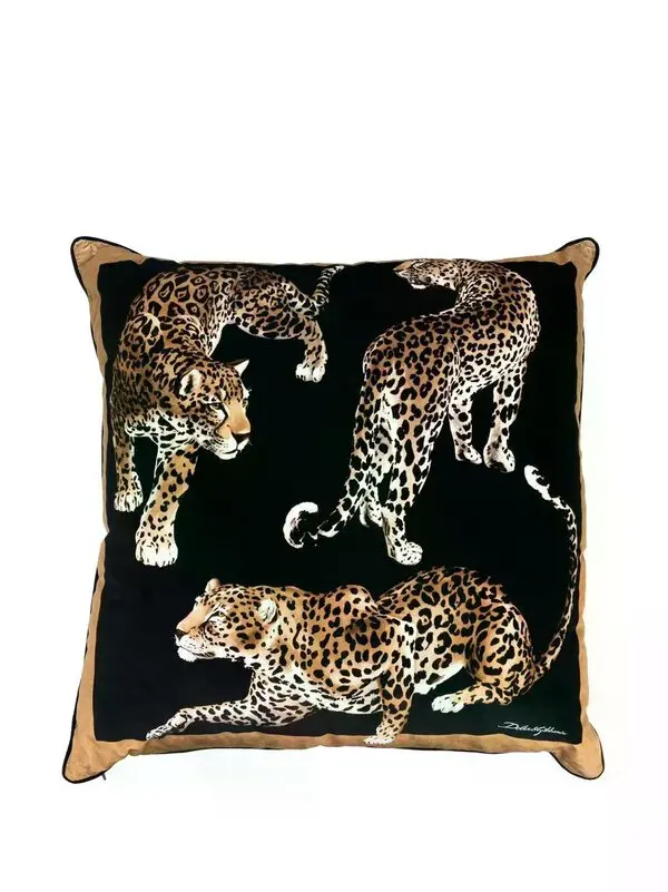 Dolce & Gabbana Leopard-print Detail Cushion