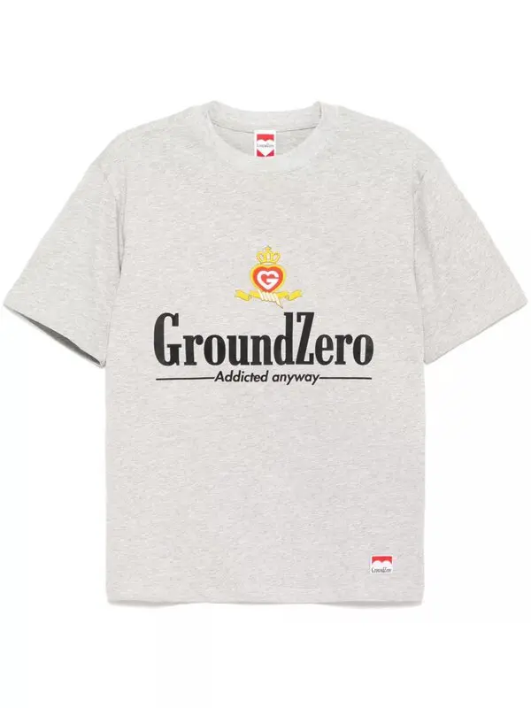 GROUND ZERO Logo Print T-shirt