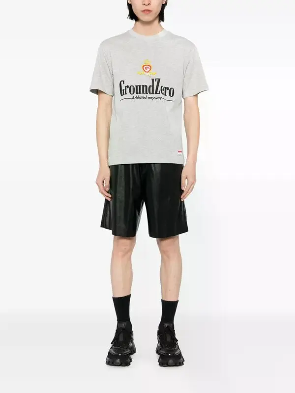 GROUND ZERO Logo Print T-shirt